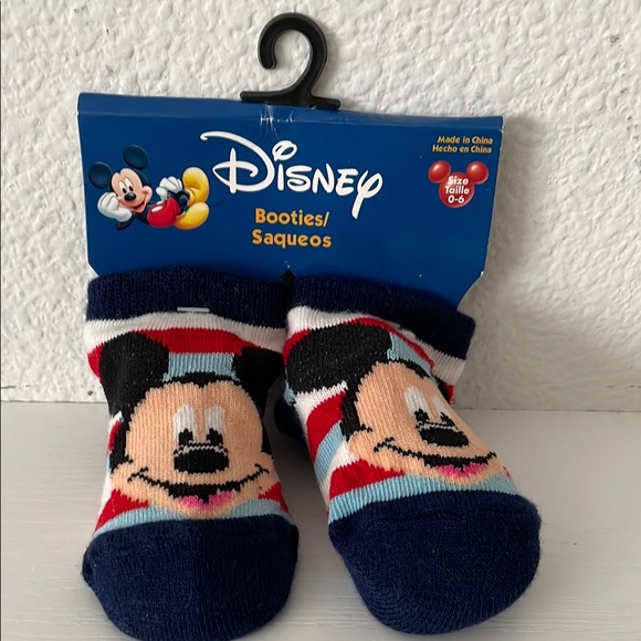 Disney | Shoes | Disney Mickey Mouse Baby Booties Red Blue Black | Poshmark